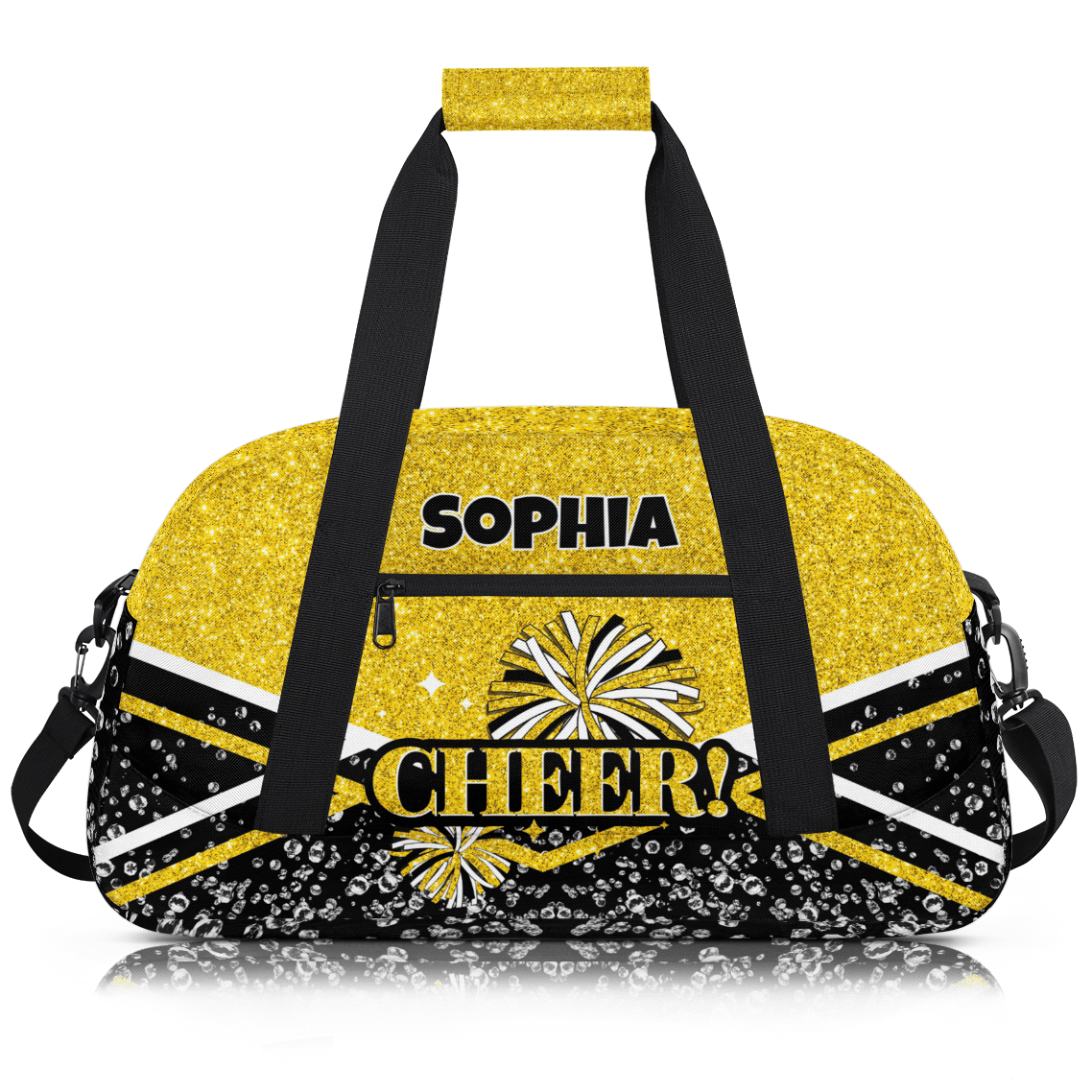 Jiaoprinted Personalized Cheer Bag, Custom Sport Duffel Bag with Name ...