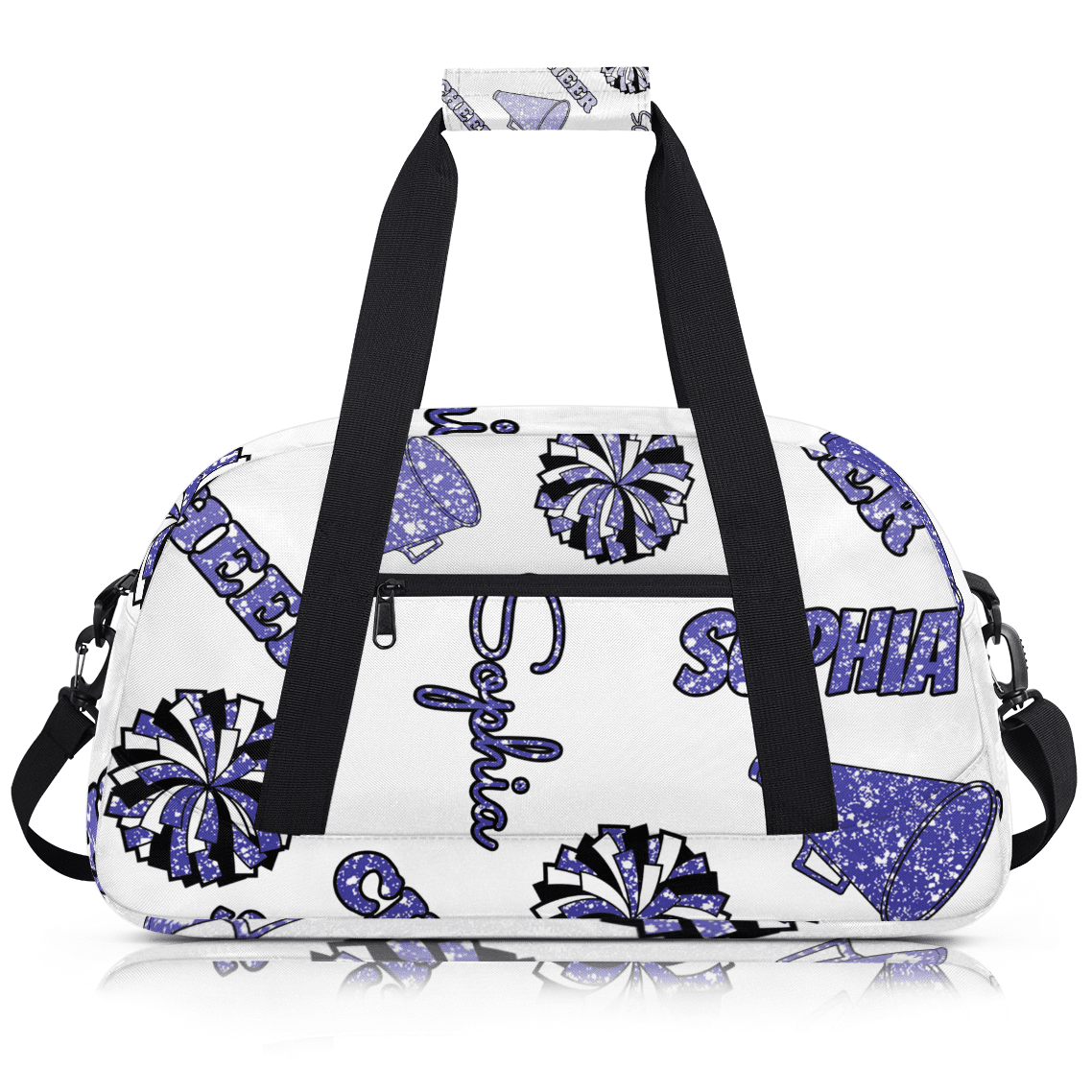 Jiaoprinted Personalized Cheer Duffle Bag, Custom Sport Duffel Bag with ...