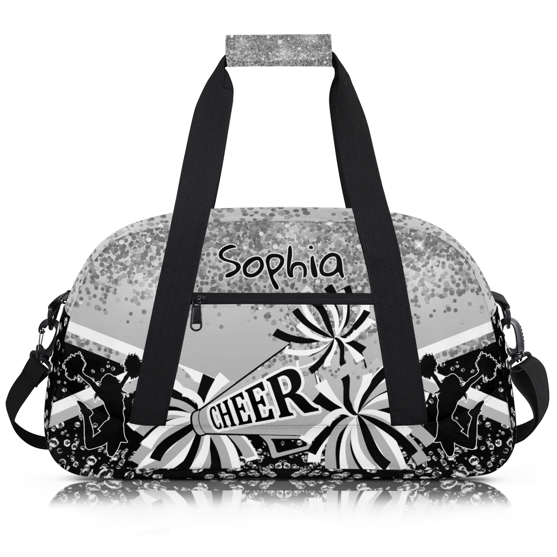 Jiaoprinted Personalized Cheer Gym Bag, Custom Sport Duffel Bag with ...