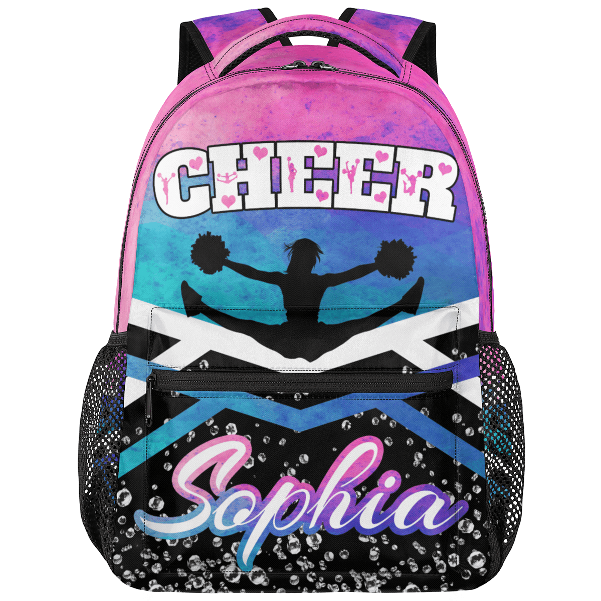 Jiaoprinted Personalized Cheerleader Backpack, Custom Cheer Shoulder ...