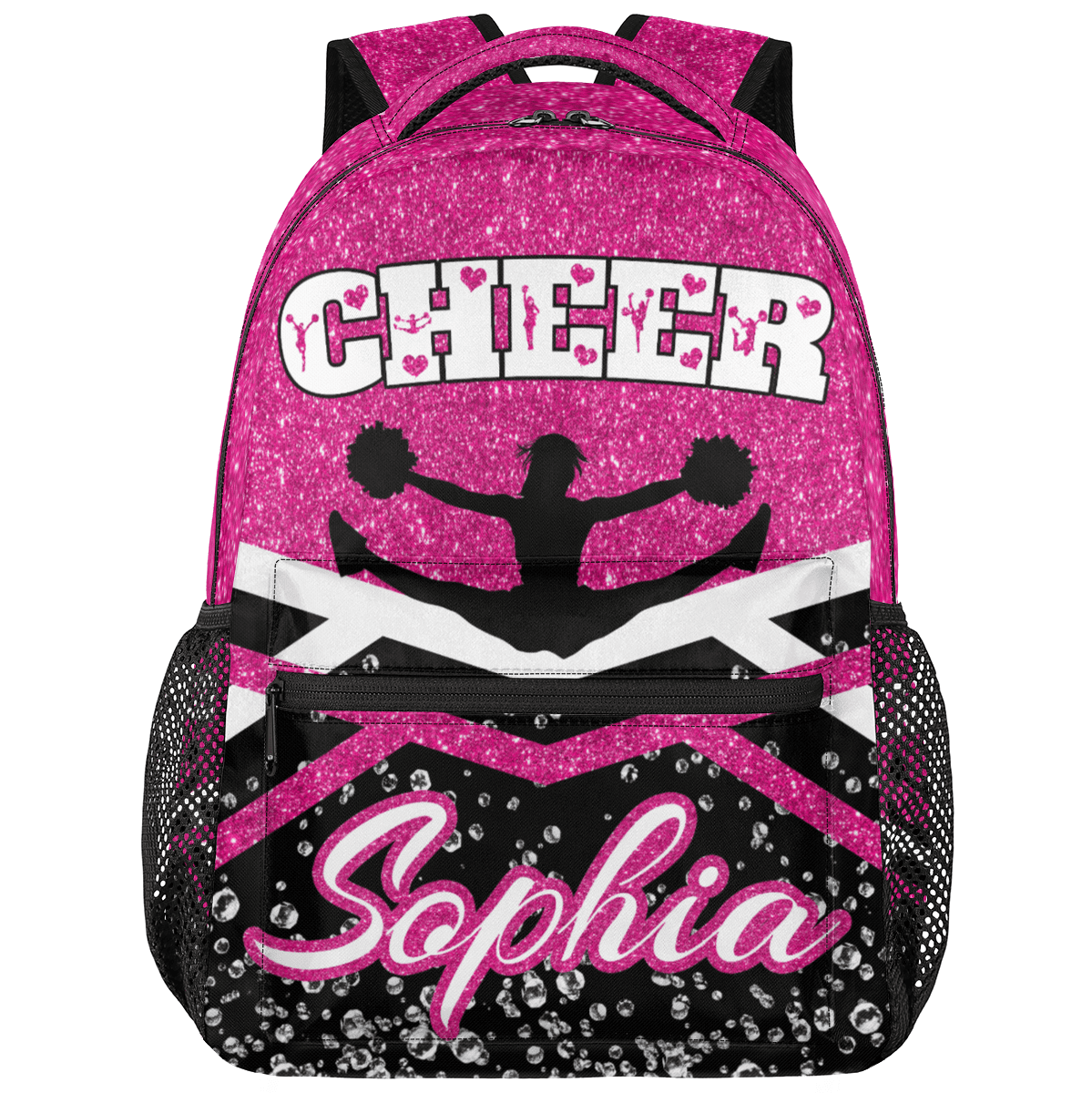 Jiaoprinted Personalized Cheerleader Backpack, Custom Cheer Shoulder ...
