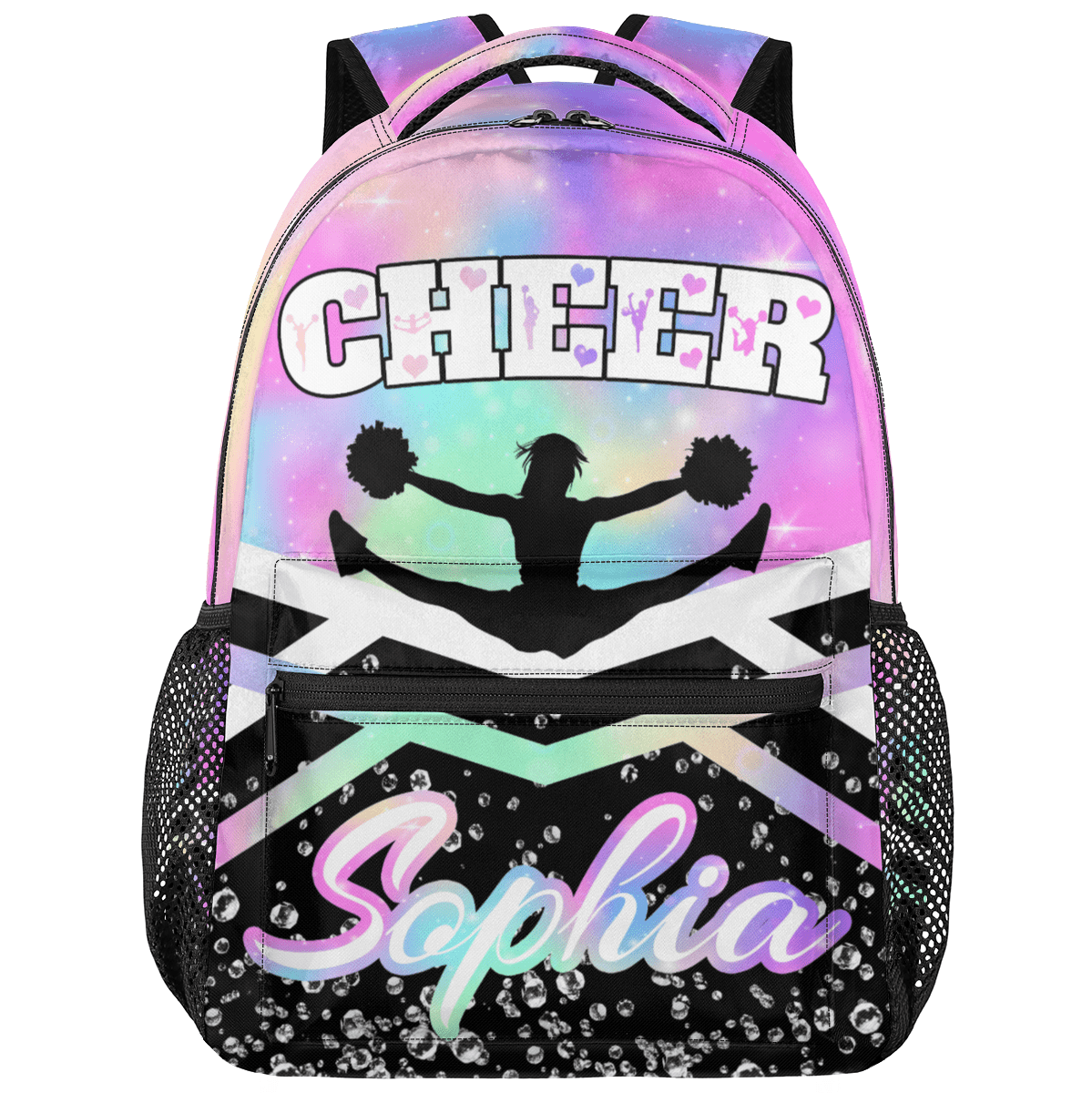 Jiaoprinted Personalized Cheerleader Backpack, Custom Cheer Shoulder ...