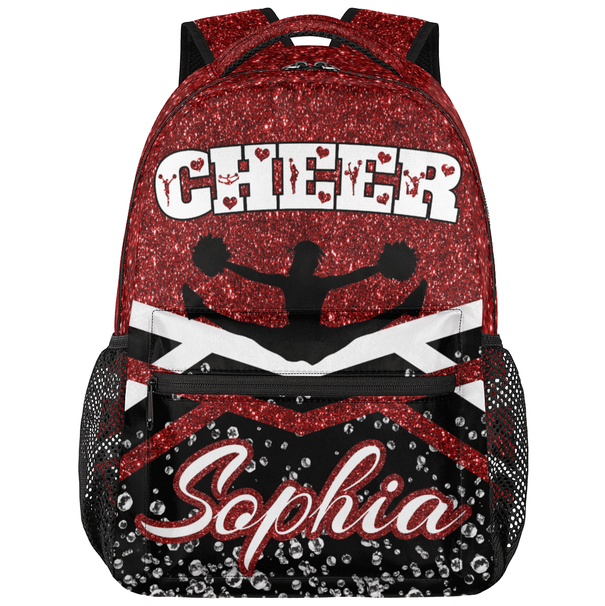Jiaoprinted Personalized Cheerleader Backpack, Custom Cheer Shoulder ...