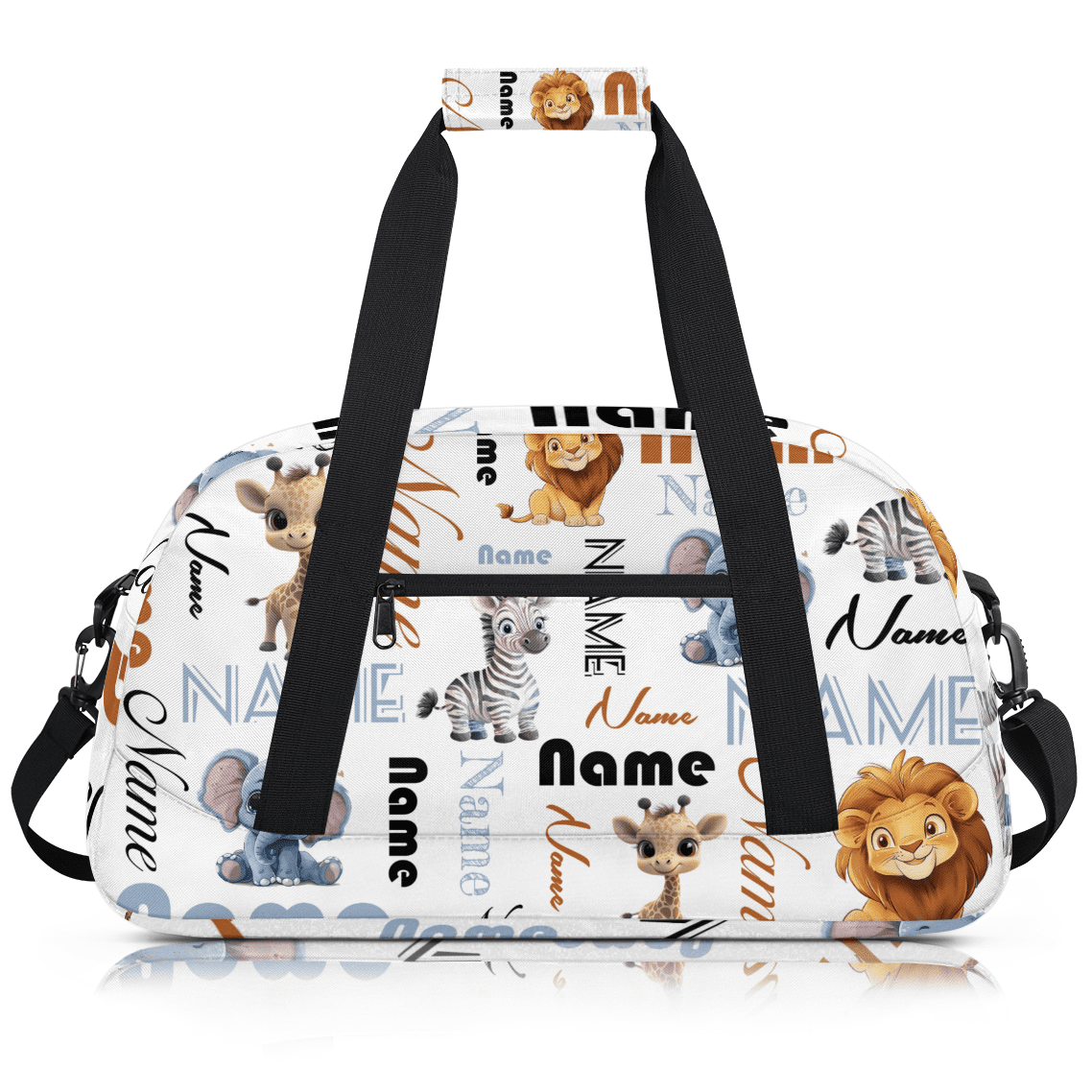 Jiaoprinted Personalized Sports Duffel Bag with Name, Custom Name Gym ...