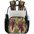 Jiaoprinted Retro Grapes Clear Backpack for Stadium Events, Transparent ...