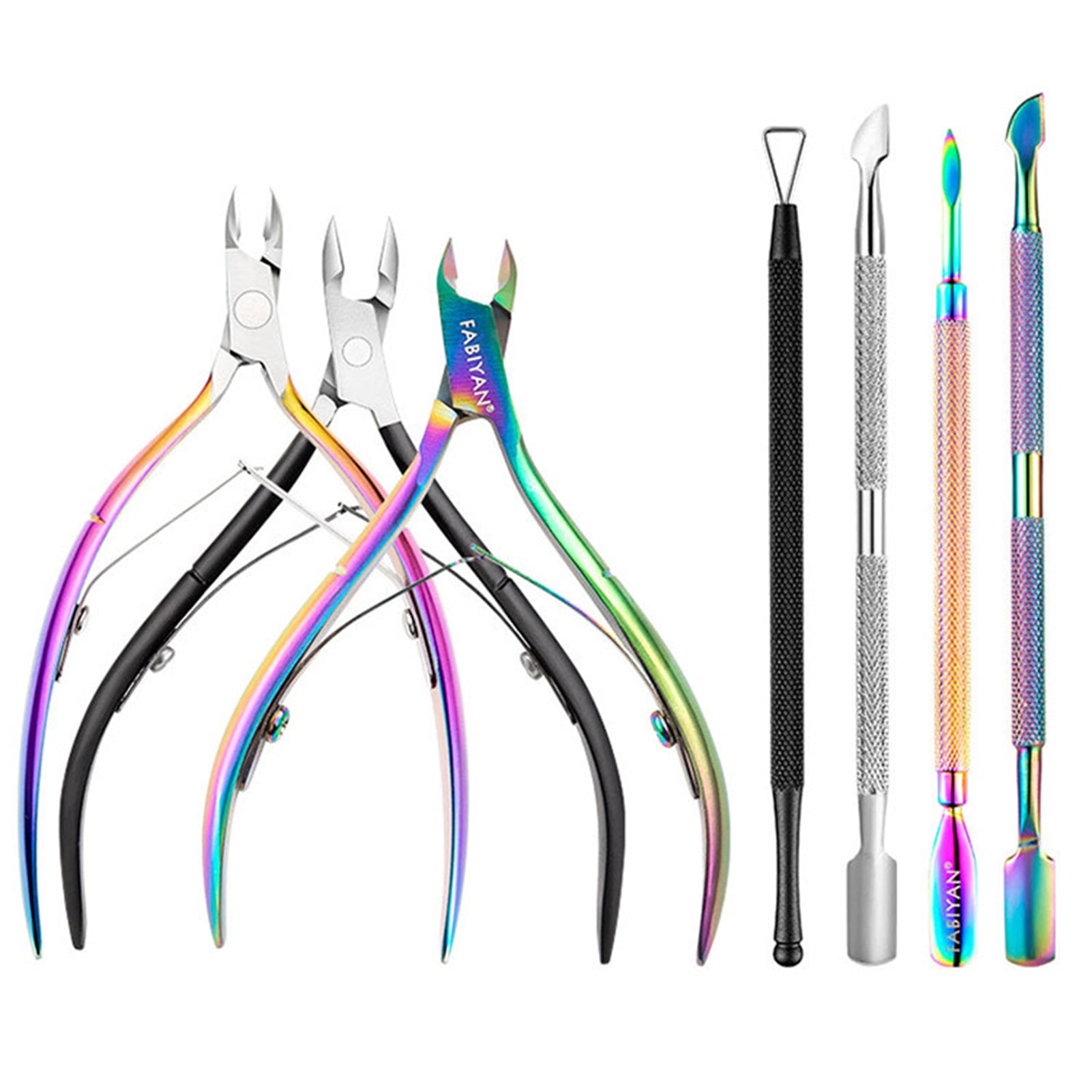 Jiaroswwei 1 Set Professional Cuticle Trimmer Remover Pusher Scissors ...