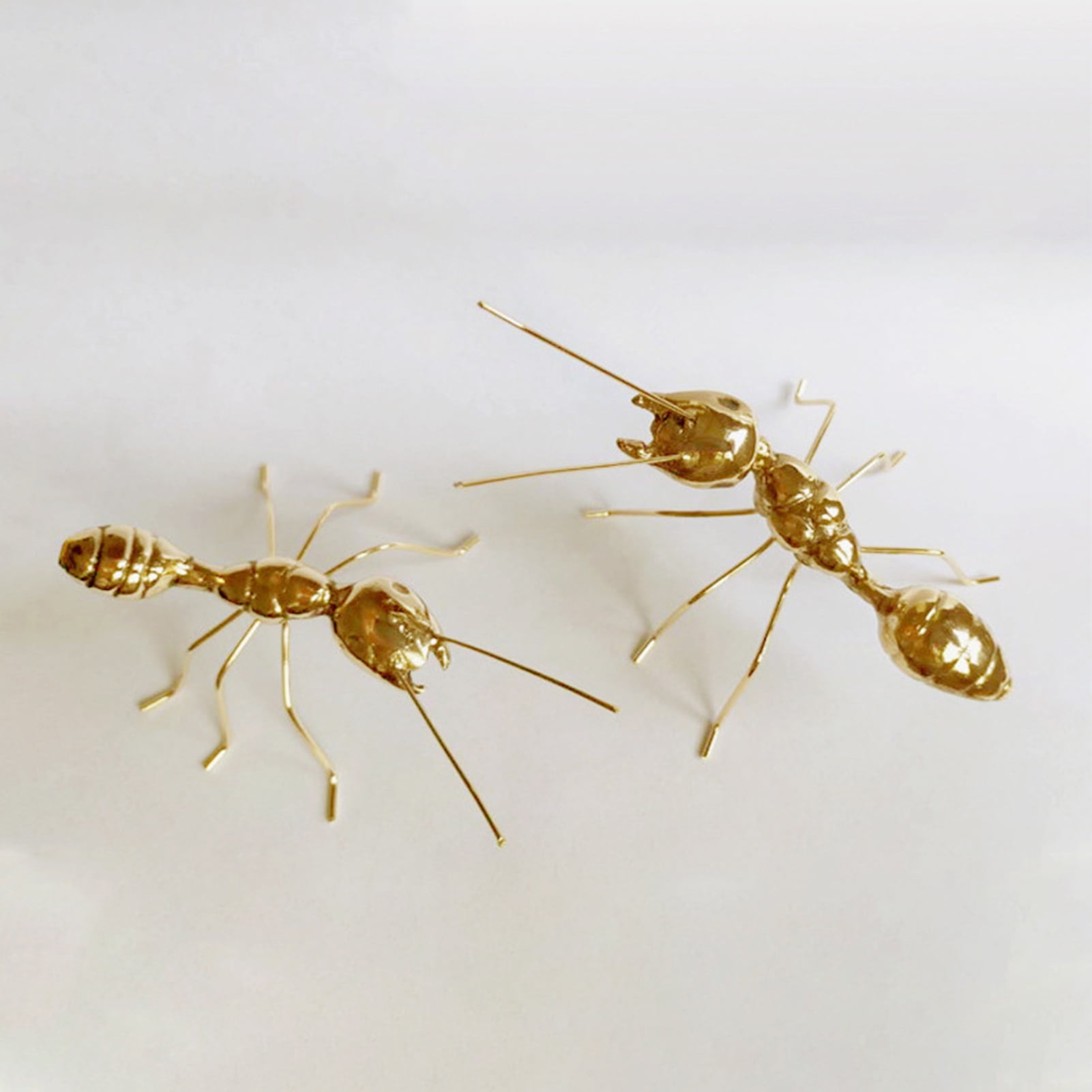 Jiaroswwei Ant Ornament Polished Alloy Golden Ant Sculpture Vintage ...