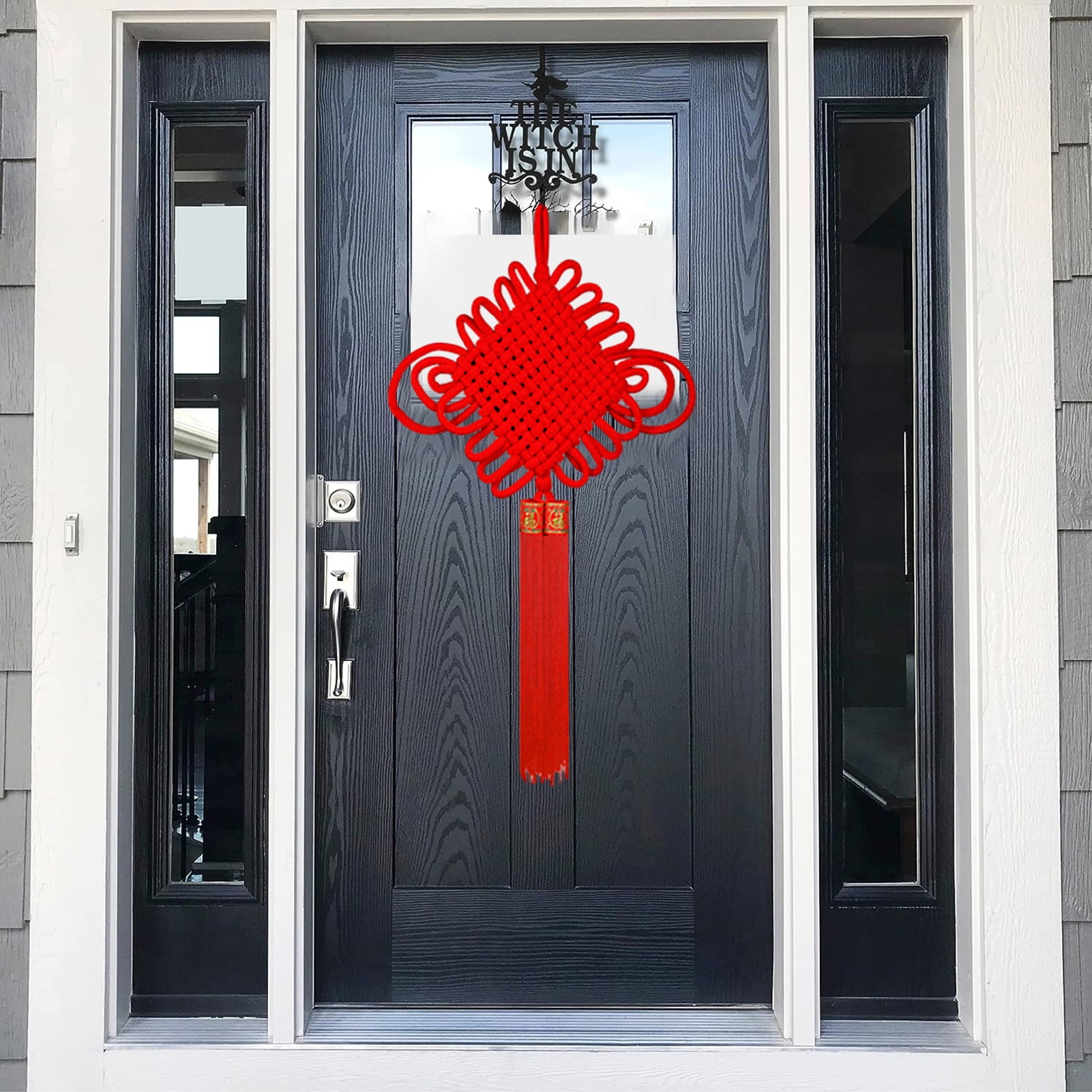 Jiaroswwei Chinese New Year Red Velvet Knot Pendant Symbol of Reunion ...