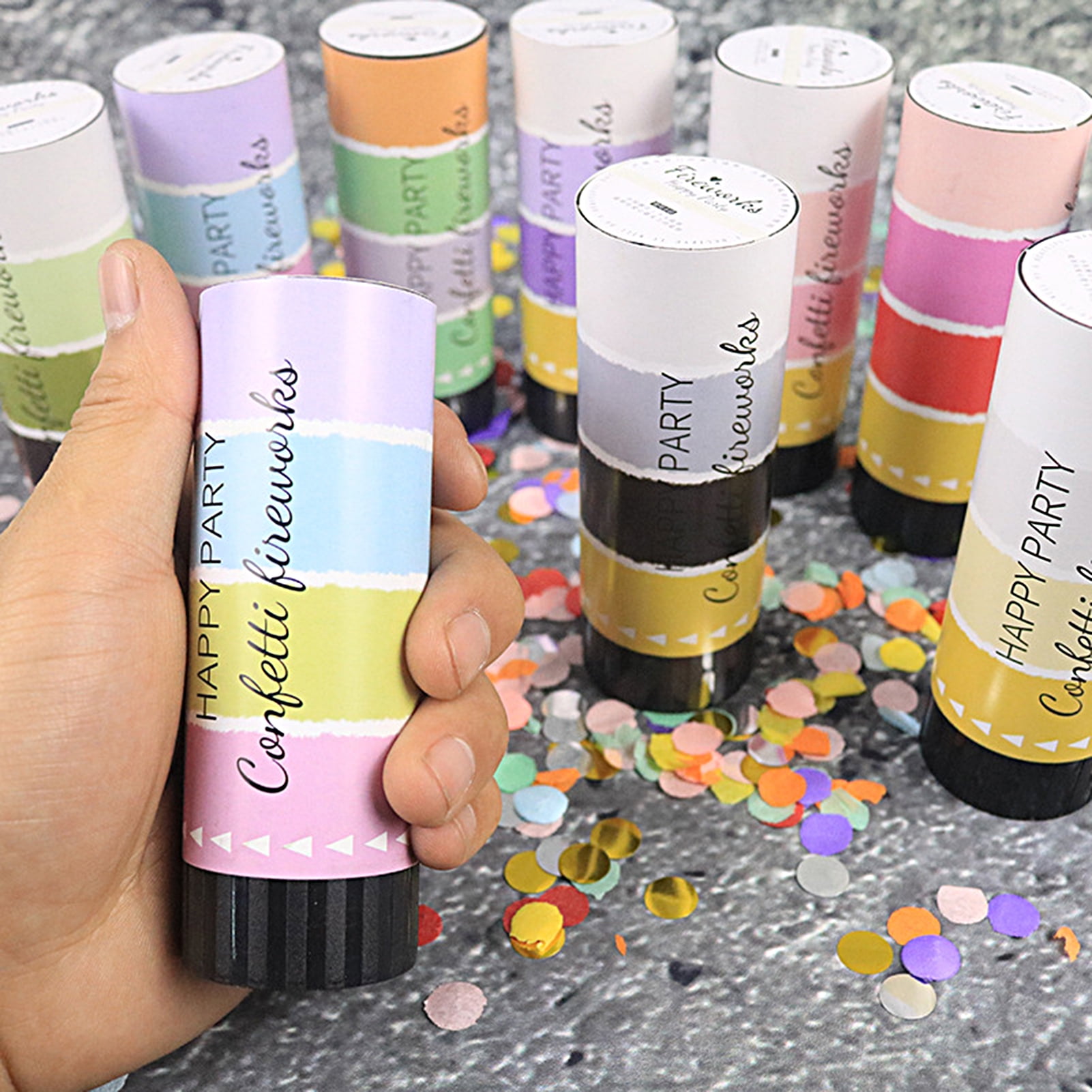 Jiaroswwei Handheld Mini Confetti Poppers Charming Wedding Ceremony ...