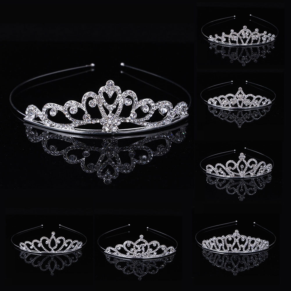 Jiaroswwei Rhinestone Crown Headband for Kids Girls, Princess Tiara for ...