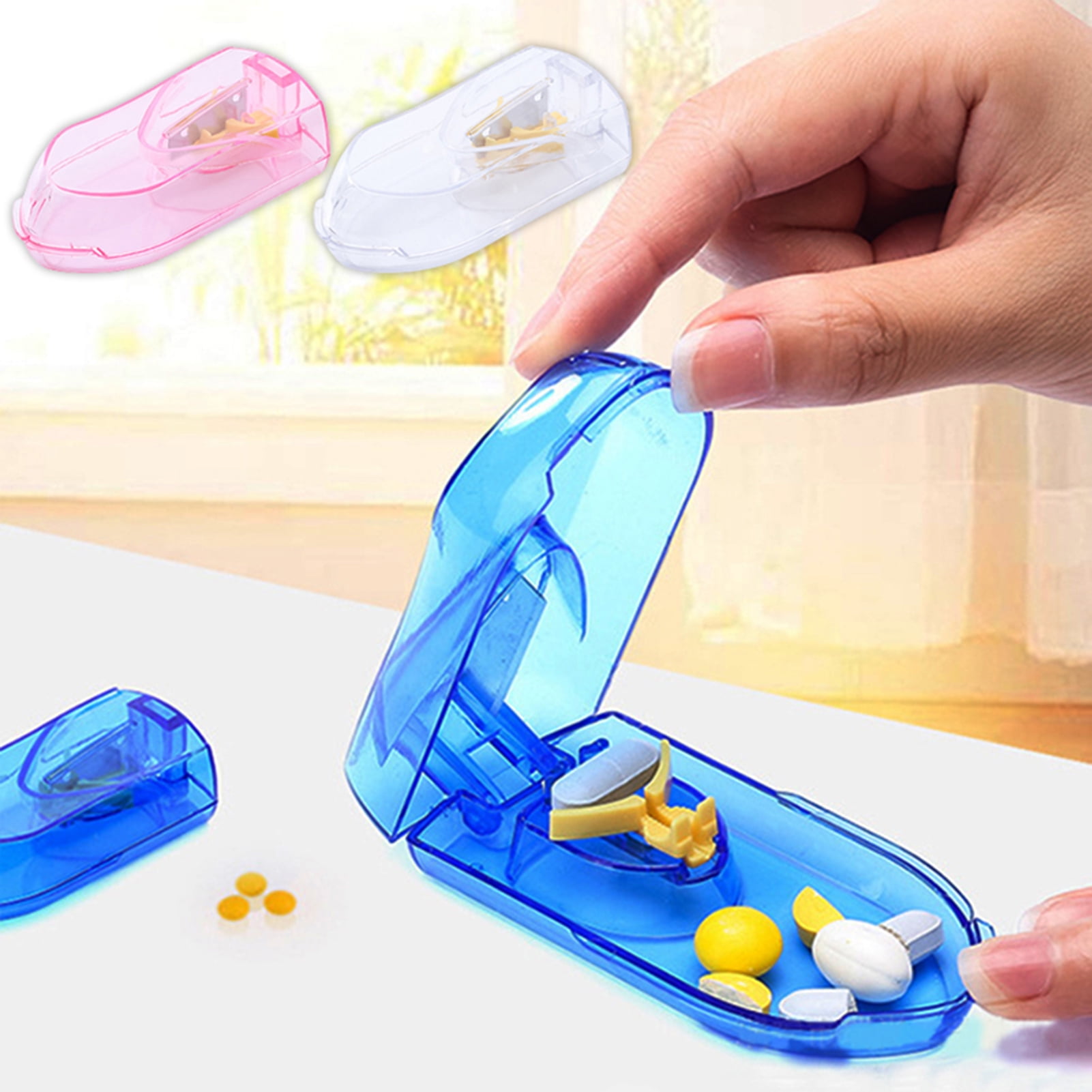 Jiaroswwei Pill Box Strong Sealing Easy to Carry Transparent Visible ...