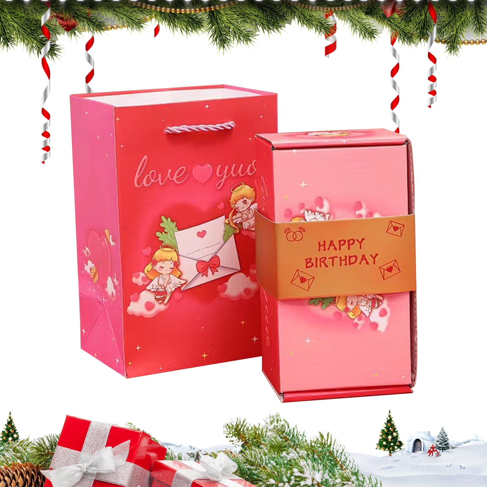 Jiaroswwei Pop-Up Gift Box Set, Surprise Money Gift Box Cash Explosion ...