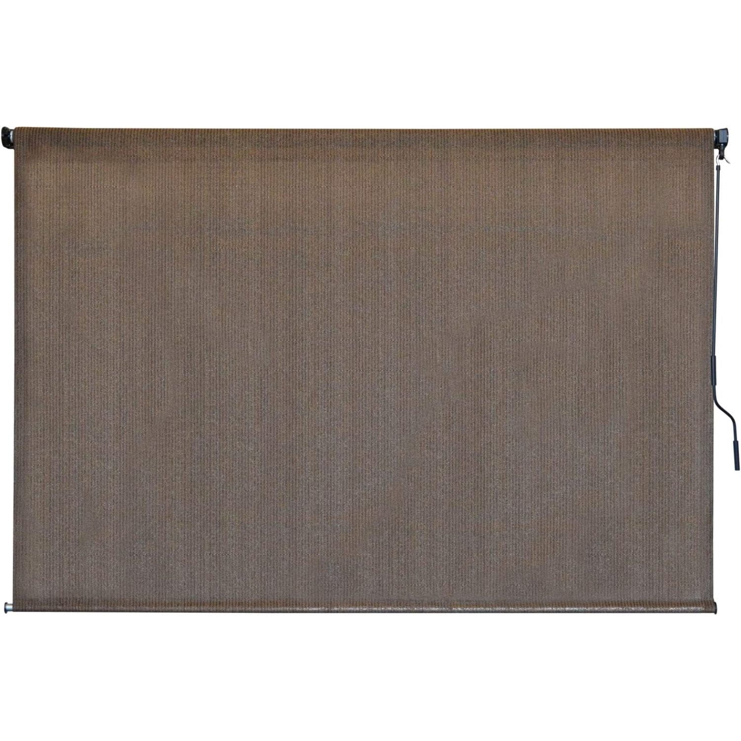 Jiarui Knitted Fabric 8 x 8 in Cordless Brown Solid Outdoor Sun Shade ...