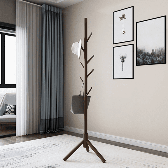 Coat Rack Freestanding, Coat Tree with Umbrella Holder, Metal Coat Rack ...