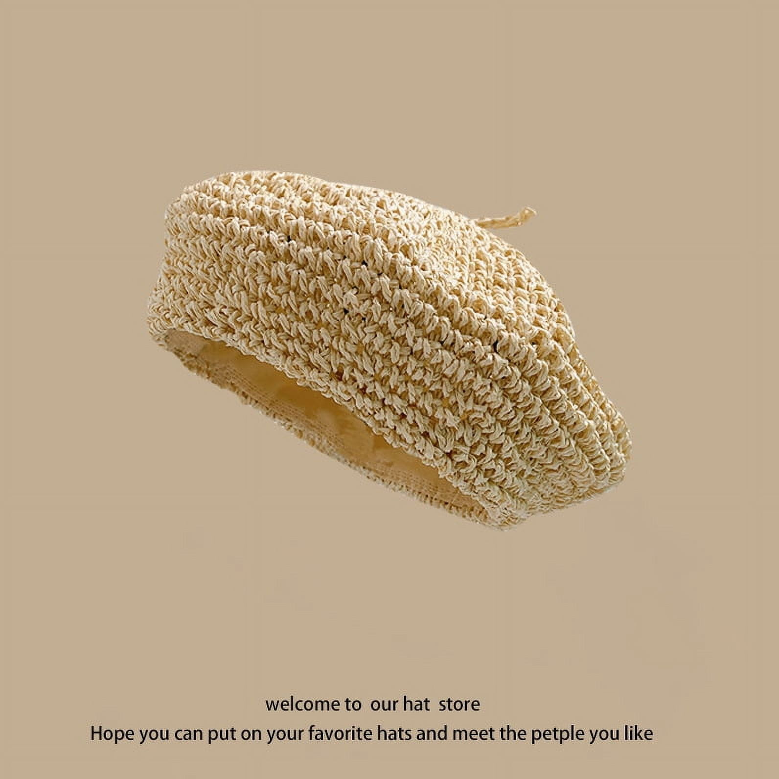 Jiawei Spring/Summer Korean Edition Sweet And Versatile Woven Straw Hat ...