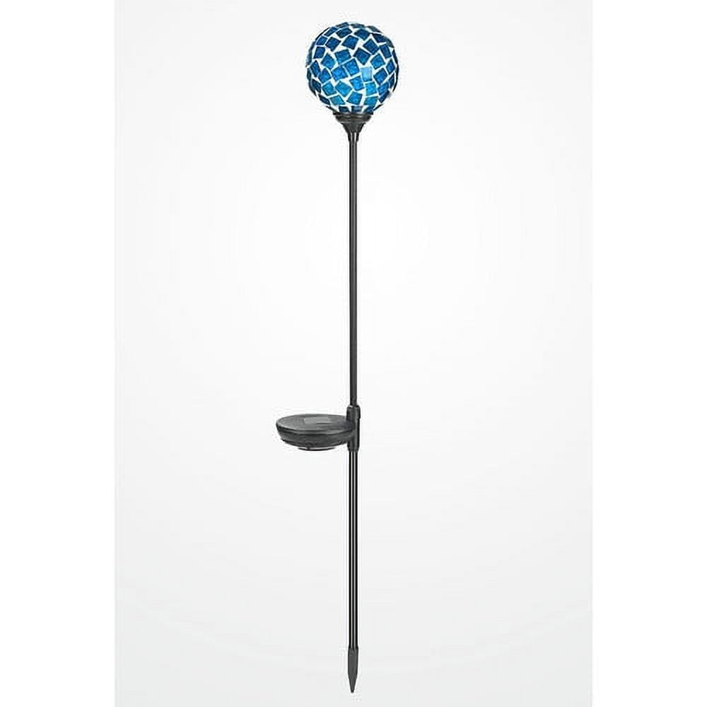 Jiawei Technology Yards & Beyond Solar Mosaic Glass Globe Garden Stake ...