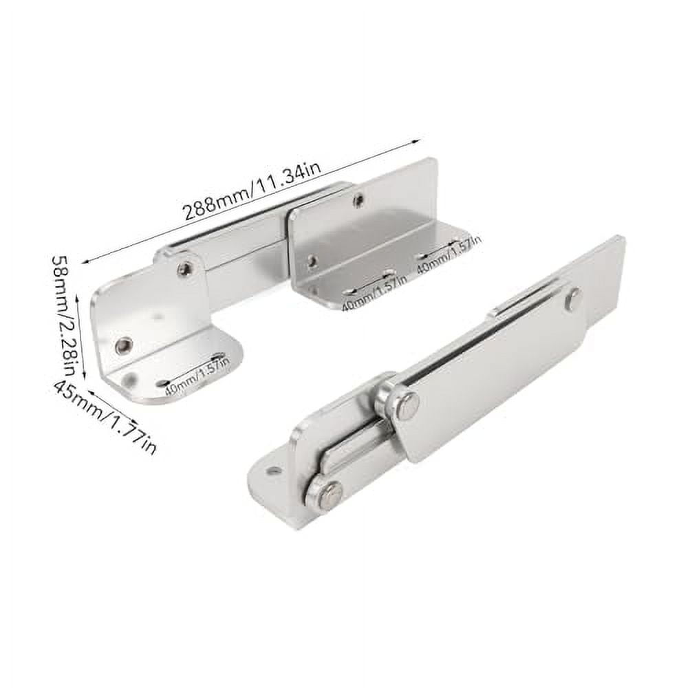 Jiawu Boat Seat Mounting Hinge, 2PCS, Aluminum Alloy, Polished, Modern ...