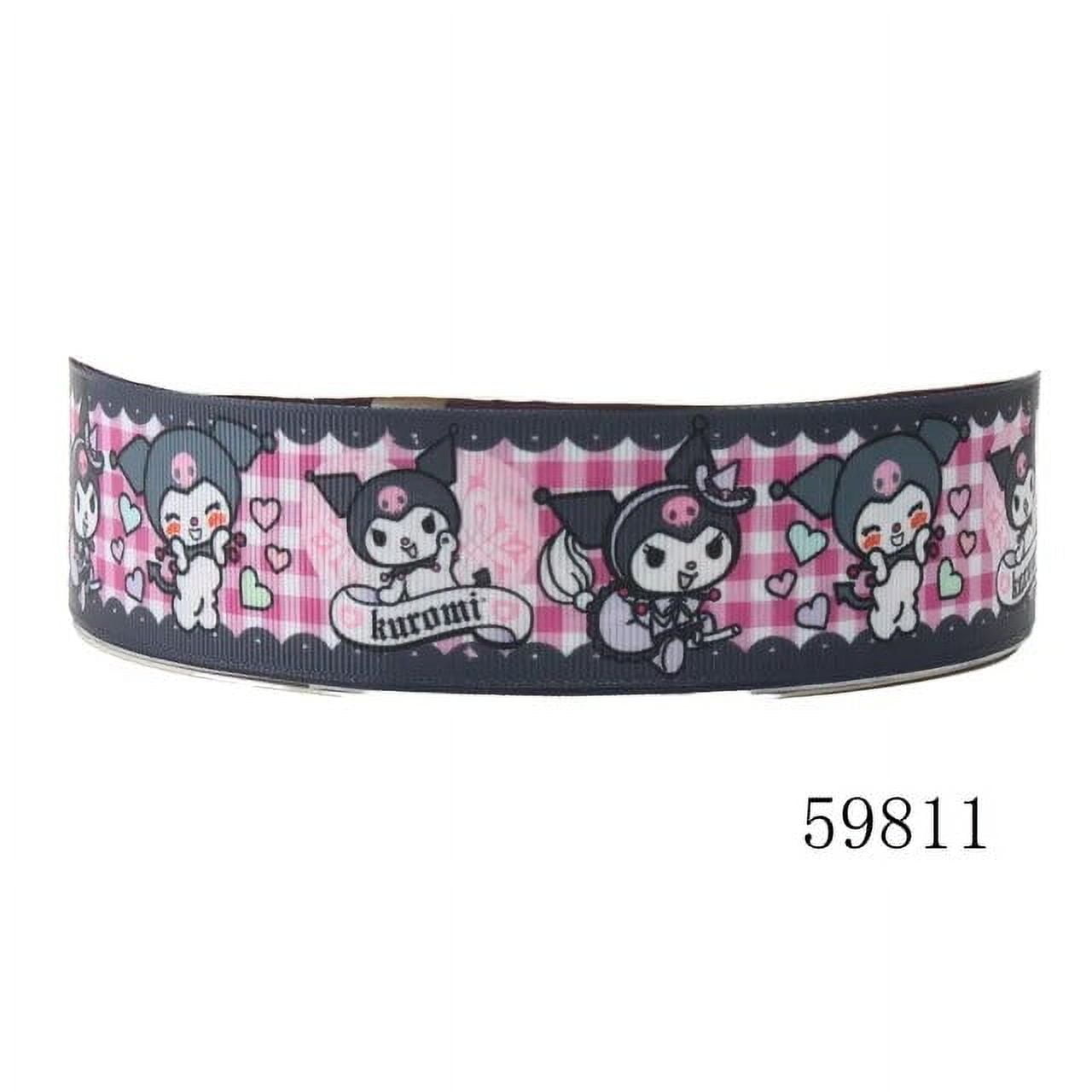 Jiayi 10Yards Printed Kuromi Cartoon Sanrio Grosgrain Ribbon for ...