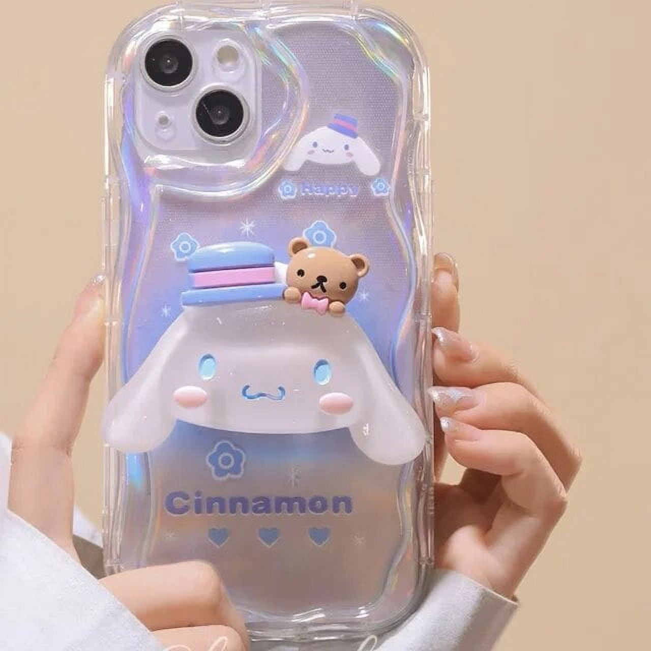 LU 3D Sanrio Melody Cinnamoroll Pom Purin Phone Case For Iphone 11 12 ...