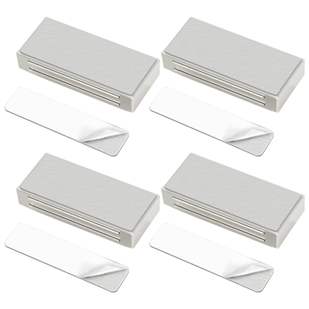 Jiayi Cabinet Door Magnets Adhesive, 4 Pack Magnetic Door Catches Closure Cabinet Magnetic Latch ...