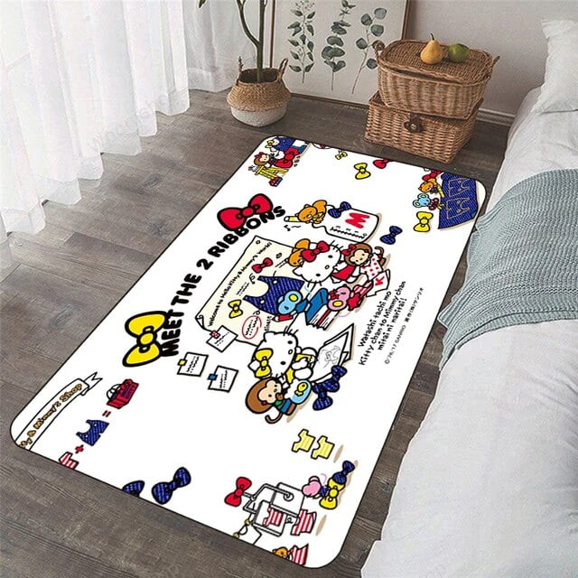 Jiayi Cute Cartoon Hello Cat K--Kitty Entrance Door Room Doormat ...