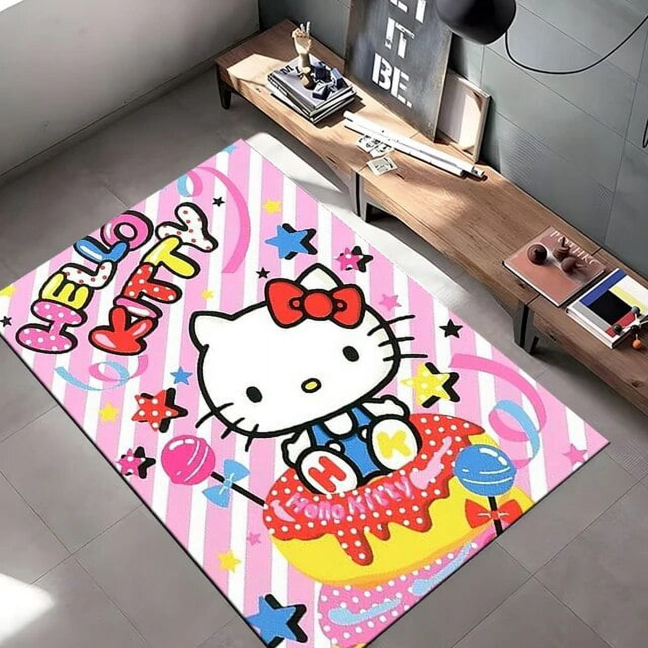 LU Japanese Anime Sanrio Hello Kitty Large Area 3D Carpet Home for ...