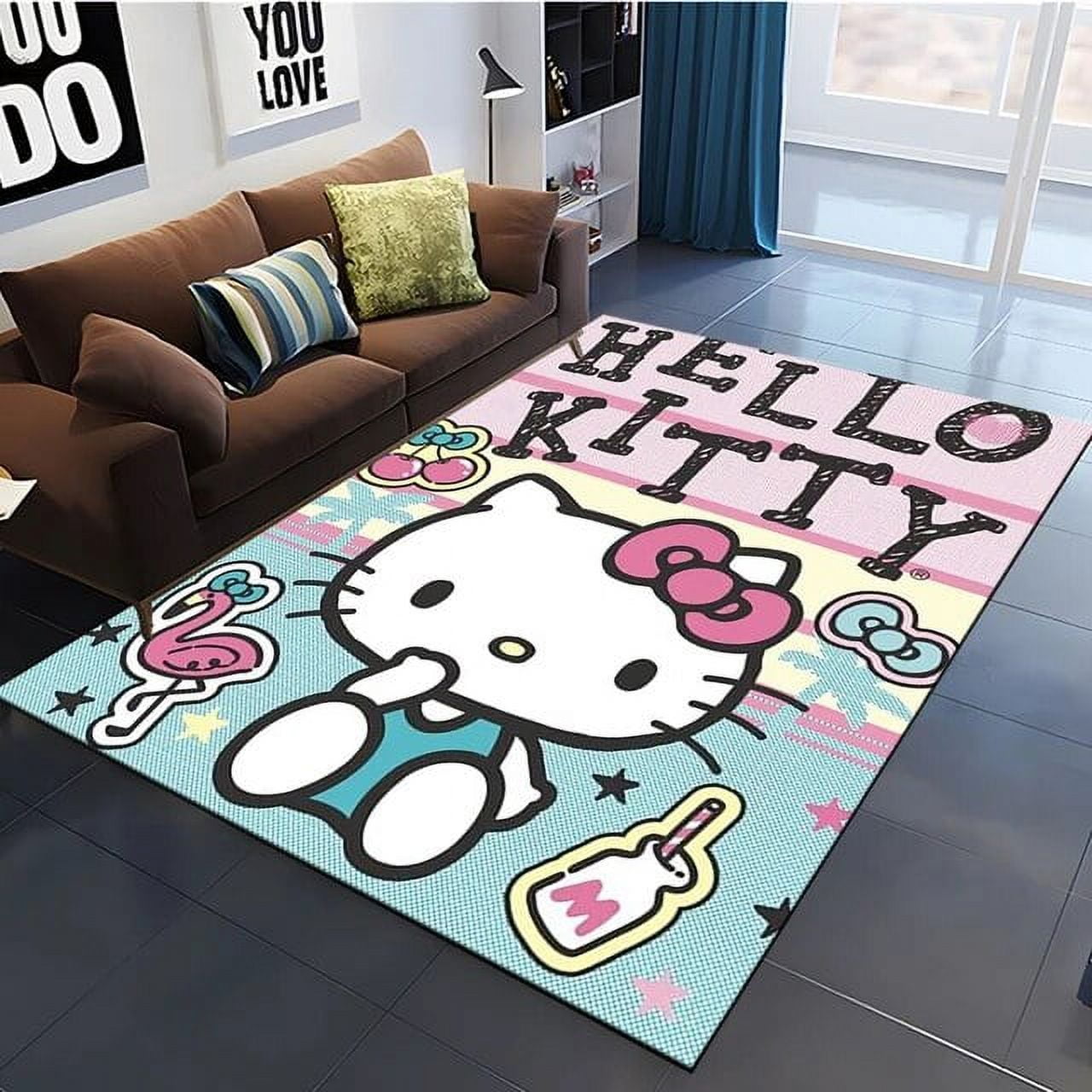 LU Japanese Anime Sanrio Hello Kitty Large Area 3D Carpet Home for ...