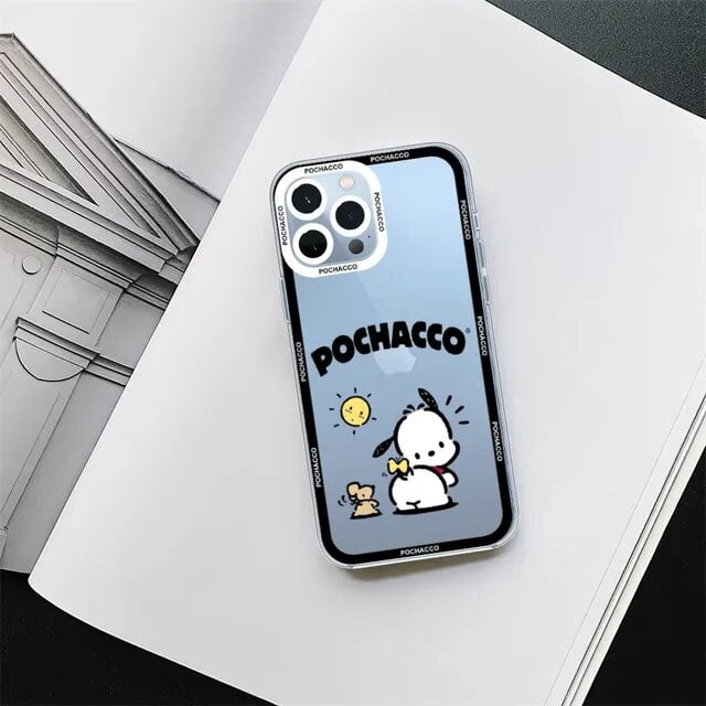 LU MINISO Sanrio Pochacco Phone Case For iPhone 11 12 Mini 13 14 15 Pro ...