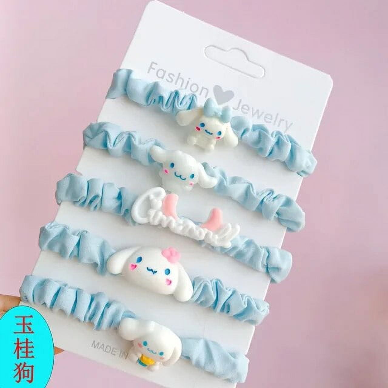 Jiayi New Kawaii Sanrio Hair Ties Anime Hair Ring Ornaments Hello Kitty ...
