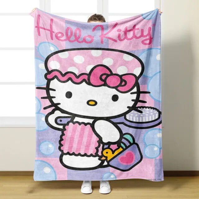 Jiayi Sanrio Flannel Blanket Cartoon Hello Kitty Blanket Bed Sheet Mat ...