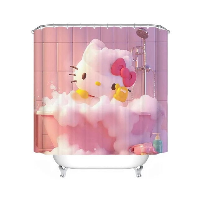 Jiayi Sanrio HelloKitty Shower Screen Sets Full girls Like Pink ...