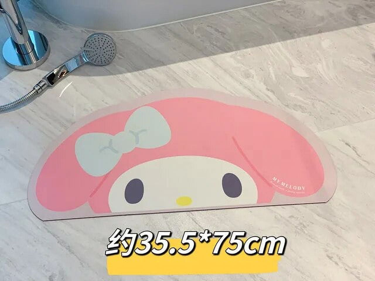 Jiayi Soft Silicone Mud Floor Mat Kawaii Kuromi My Melody Bathroom Mat ...