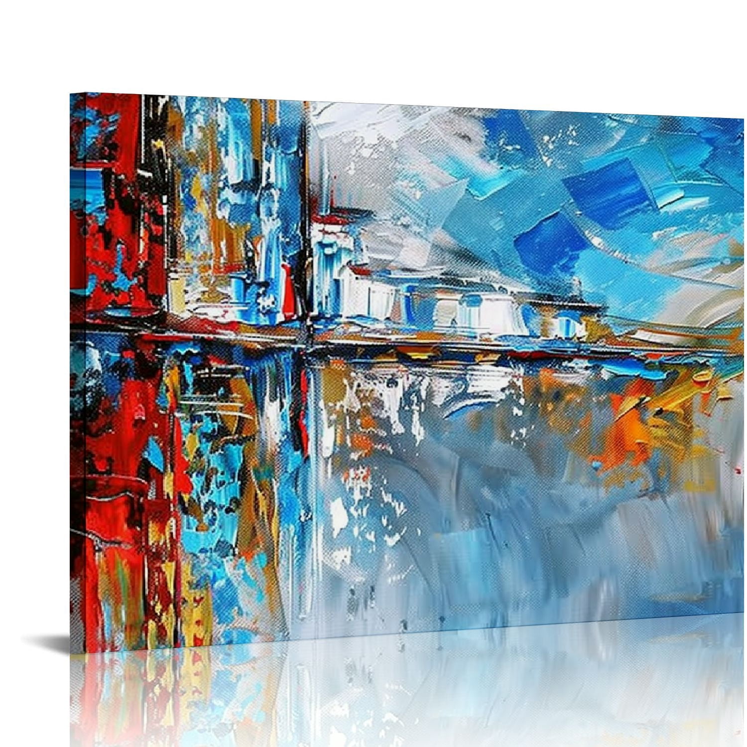 Jiayy Large Abstract Wall Art - Artwork Ready to Hang Wall Art - Prints ...