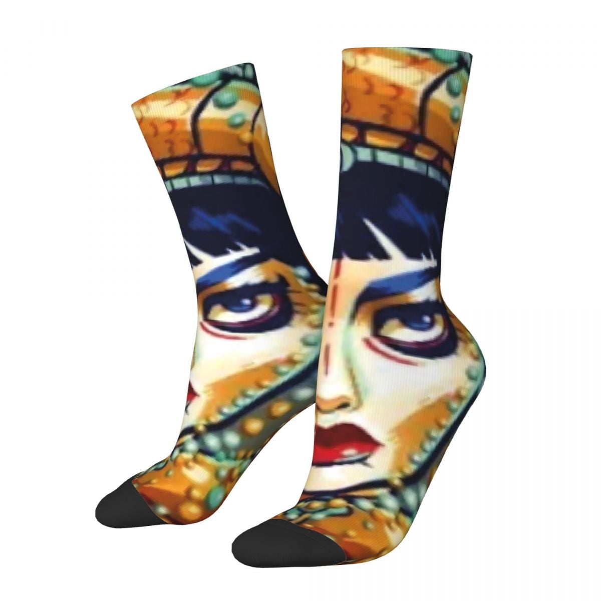 Jibaro Face Stockings Female Love Death Robots Socks Comfortable Trendy ...