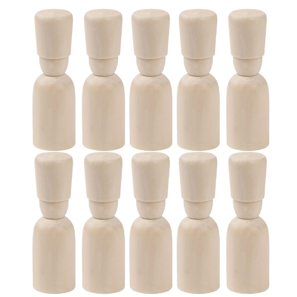 Jibi 20Pcs DIY Graffiti Puppet Toys Wooden Puppet Toys Hand-painted ...