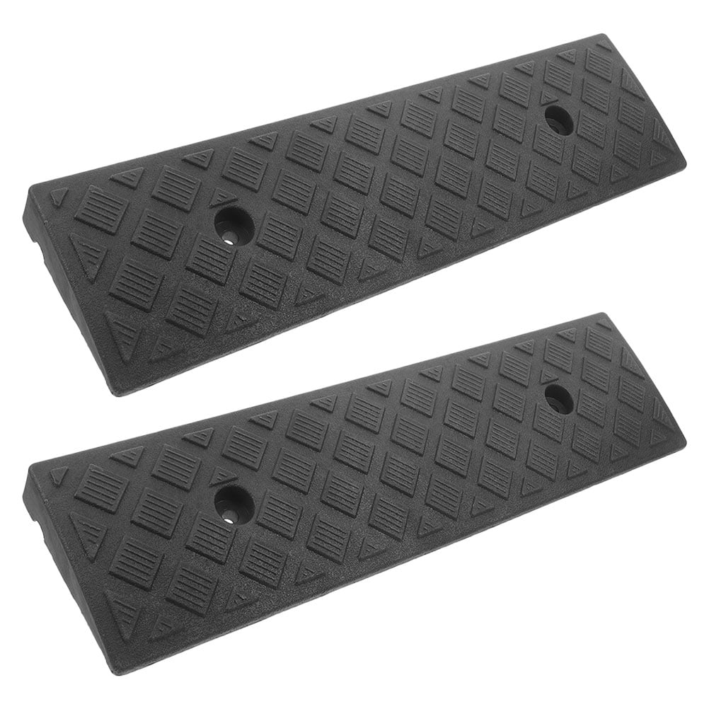 OUNONA Home Ramp Plastic Ramp Black 2pcs for Outdoor Use - Walmart.com