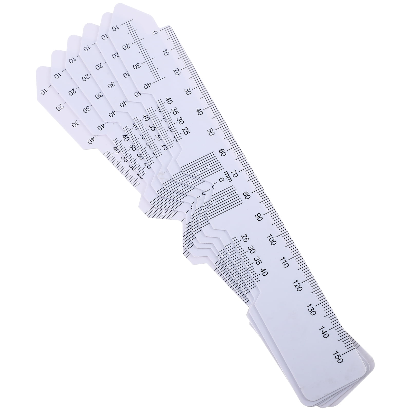 Jibi 6pcs Plastic Optical PD Rulers Pupil Distance Meter Eye Ophthalmic ...