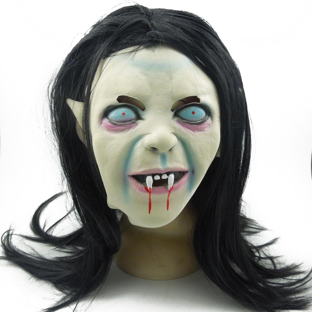 Jibi Halloween Horrific Mask Creepy Terrifying Toothy Zombie Ghost Mask ...