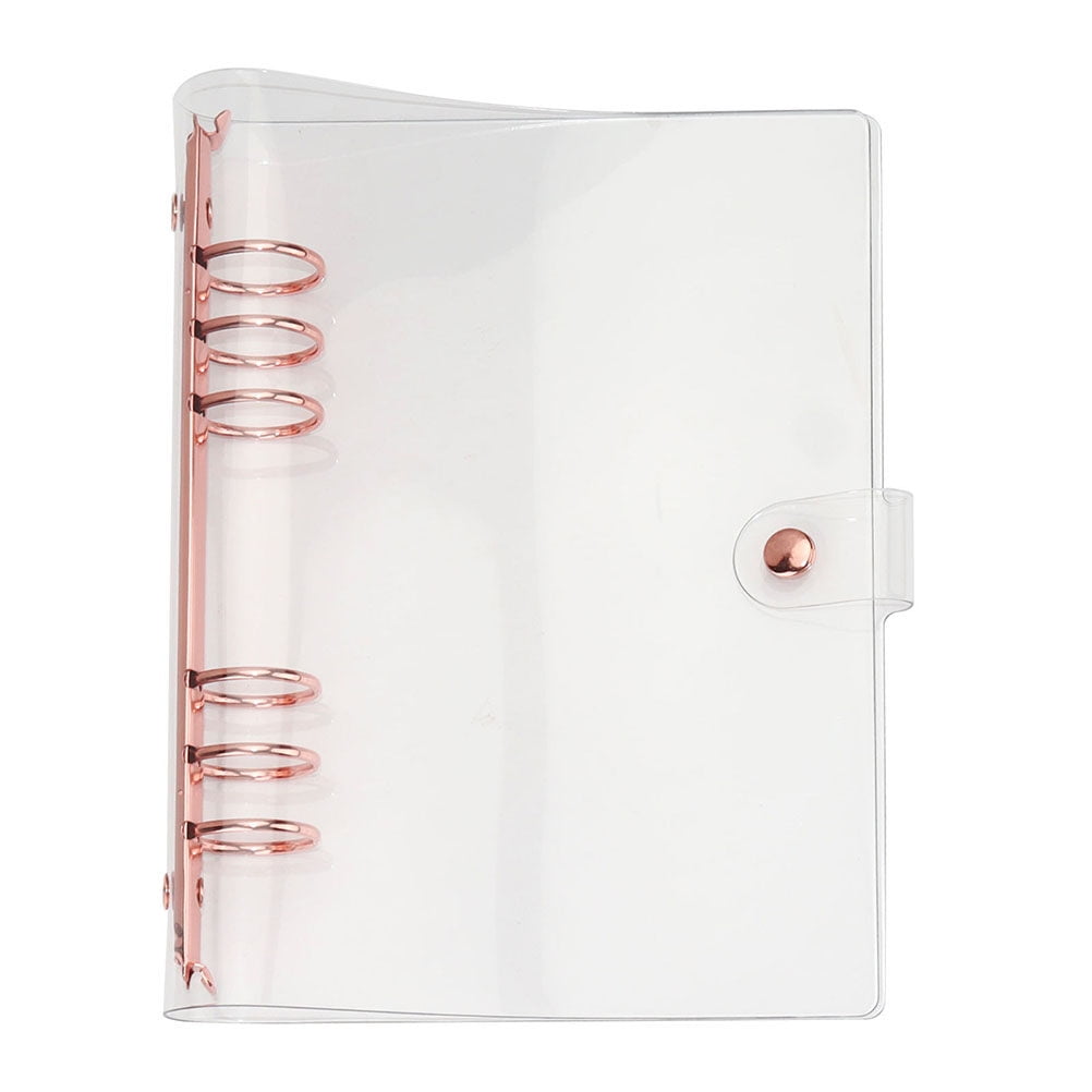 Jibi Portable Transparent Binder Cover PVC Notebook Cover Loose-leaf ...