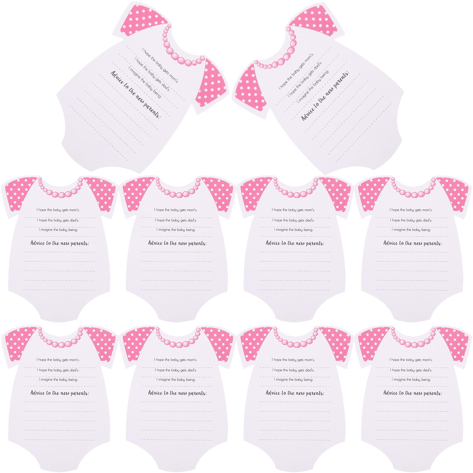 Jibingyi 10pcs Baby Gender Reveal Cards Baby Gender Voting Cards Baby ...