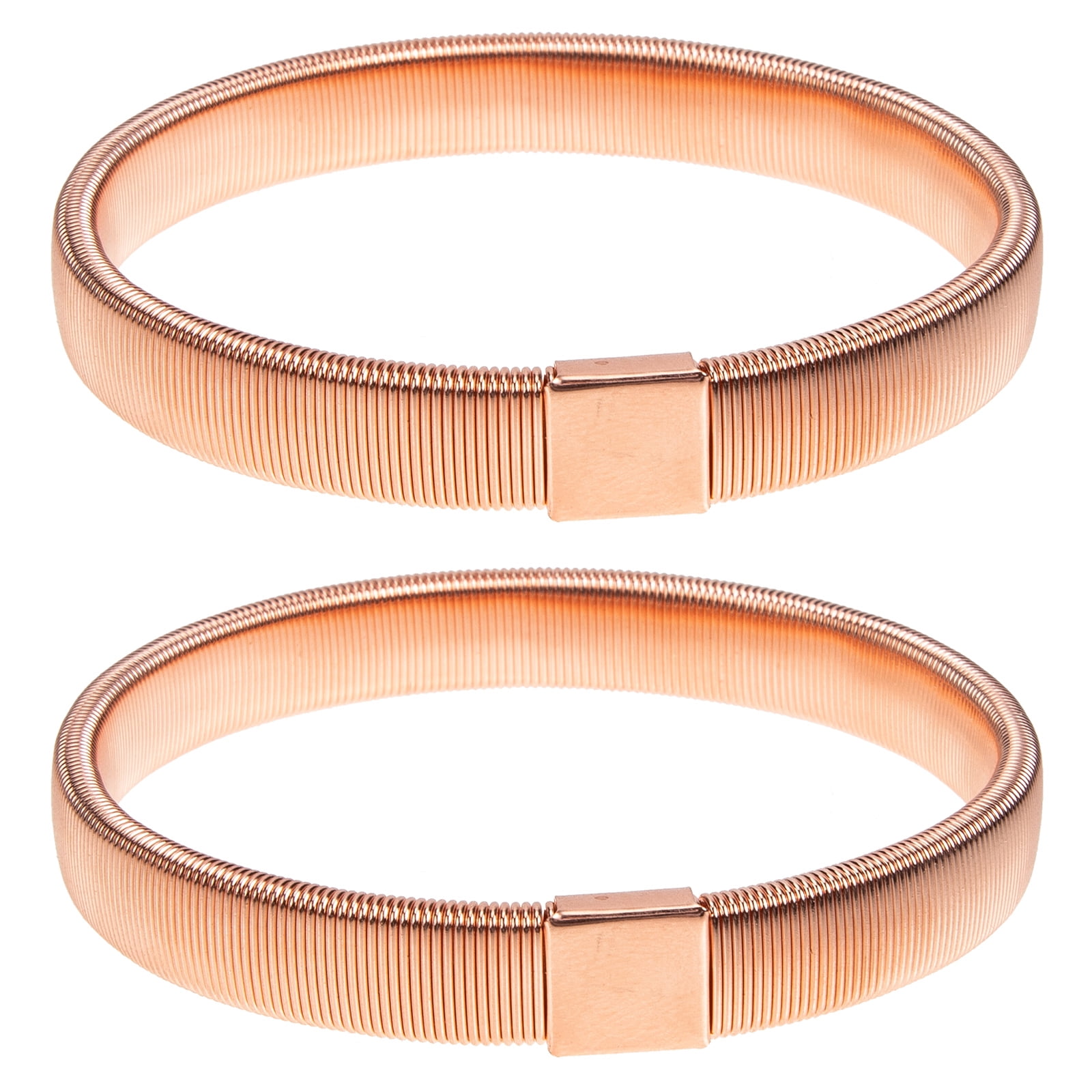 Jibingyi 2pcs Elastic Armband Rose Gold Arm Ring Spring Bracelet ...
