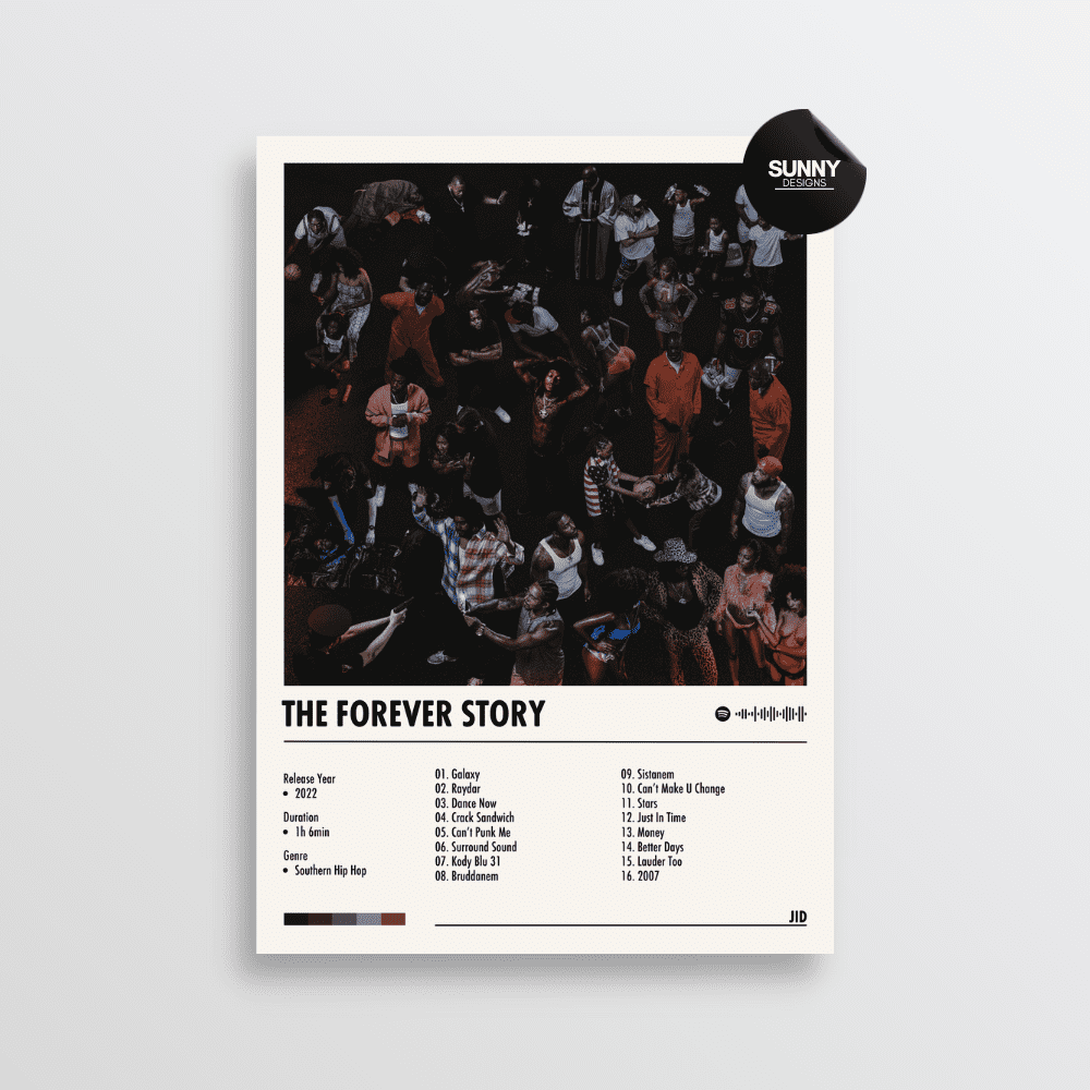 Jid - The Forever Story (Extended Version), Album Cover Poster, Music ...