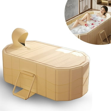 JieC Foldable Swimming Pool, Large Non-Inflatable Adults Kids Outdoor ...