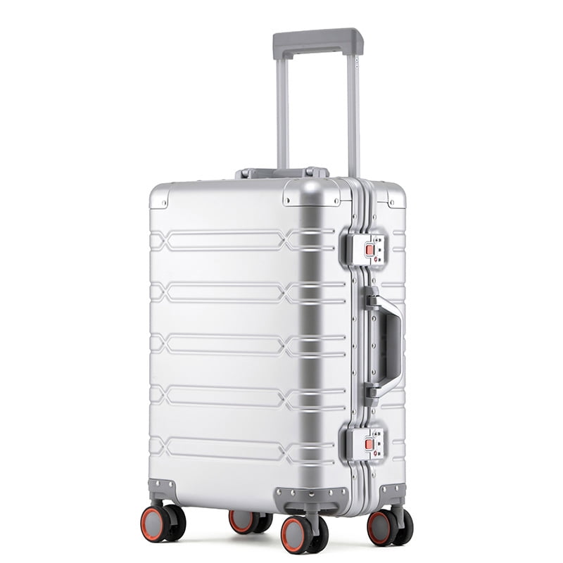 JieC All Aluminum Carry On Luggage 22x14x9 Airline Approved，Zipperless ...