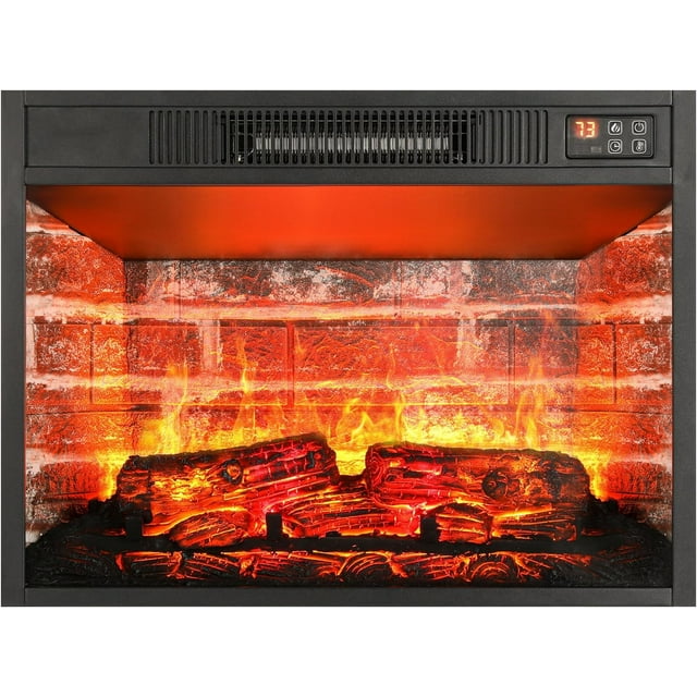 "Jiekair 23"" Wall Mount Electric Fireplace Insert, 1400W Infrared ...