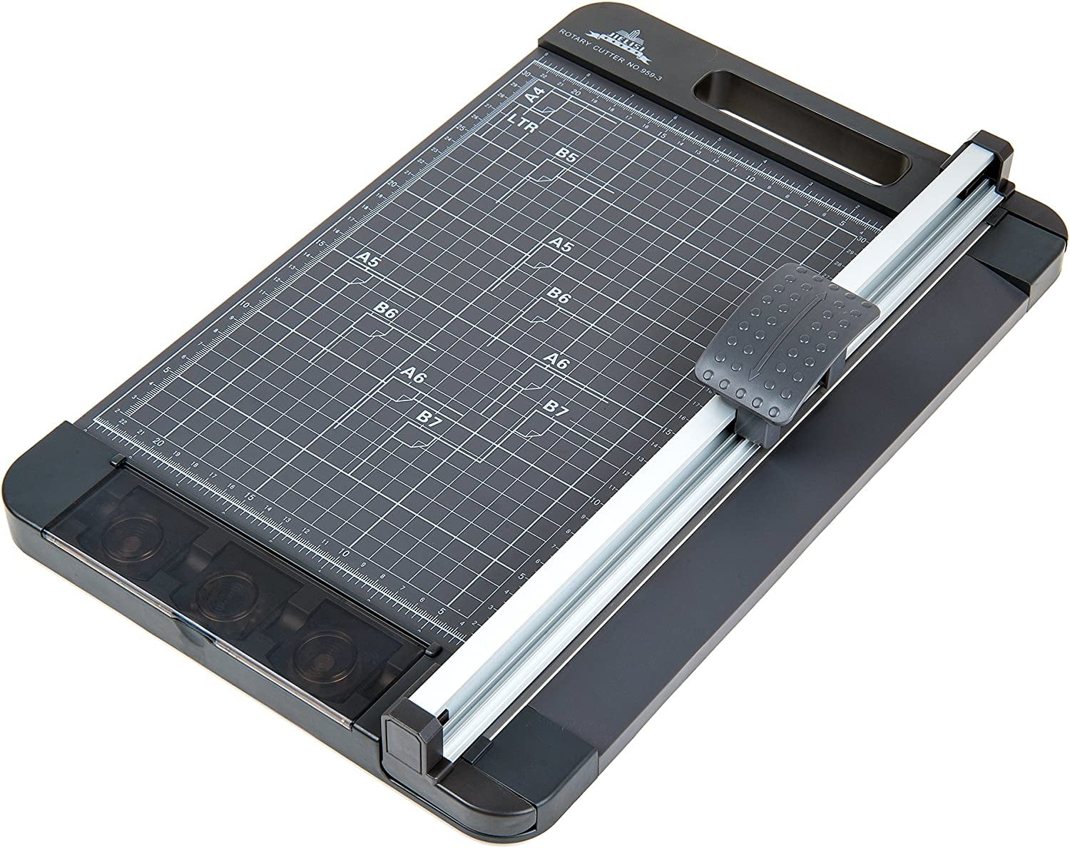 Jielisi 3-Way 12.6 Inch (A4 size) Rotary Trimmer Cutter Perforate ...