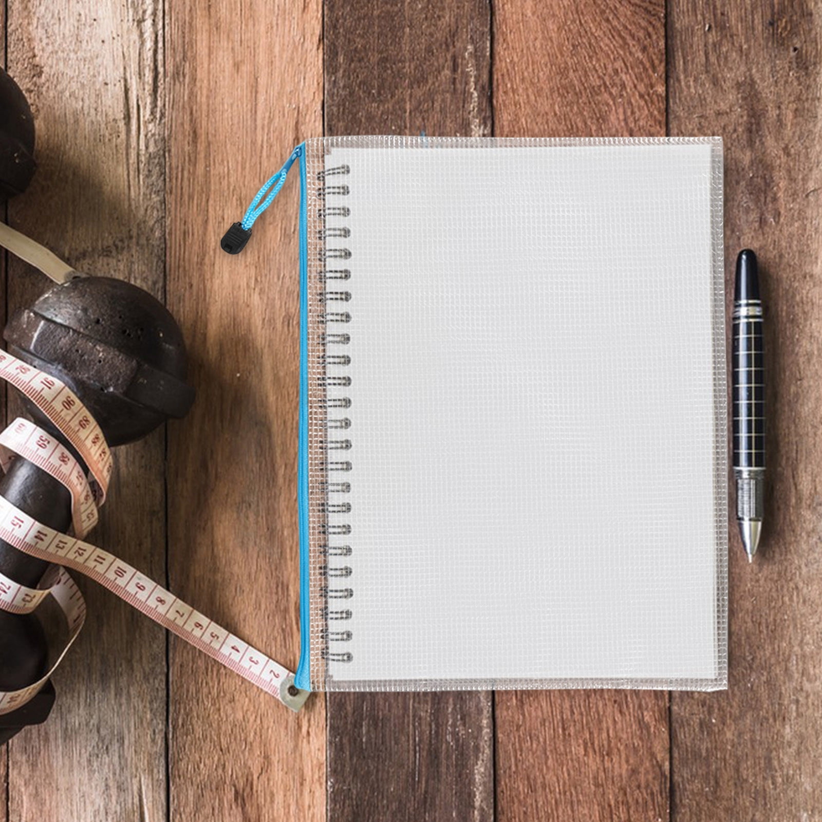 Jienlioq Home Storage,File Bags Mesh Zipper A4 Transparent File Bags ...