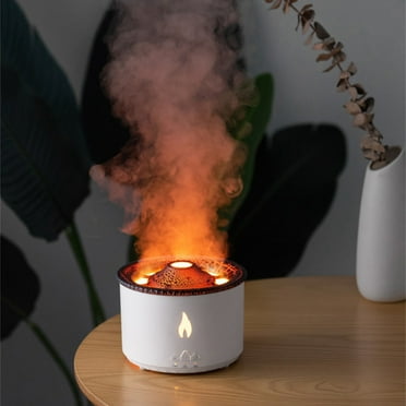 DGOO Volcano Humidifier Quiet Flame Diffuser: 300ml Spray Humidifier ...
