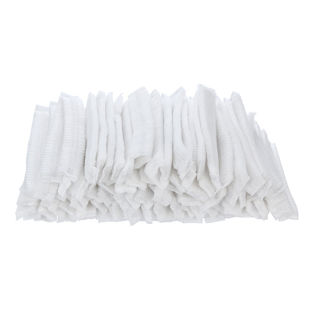 Jierger 100 Pack 21" Disposable Nonwoven Bouffant Caps Hair Net for ...