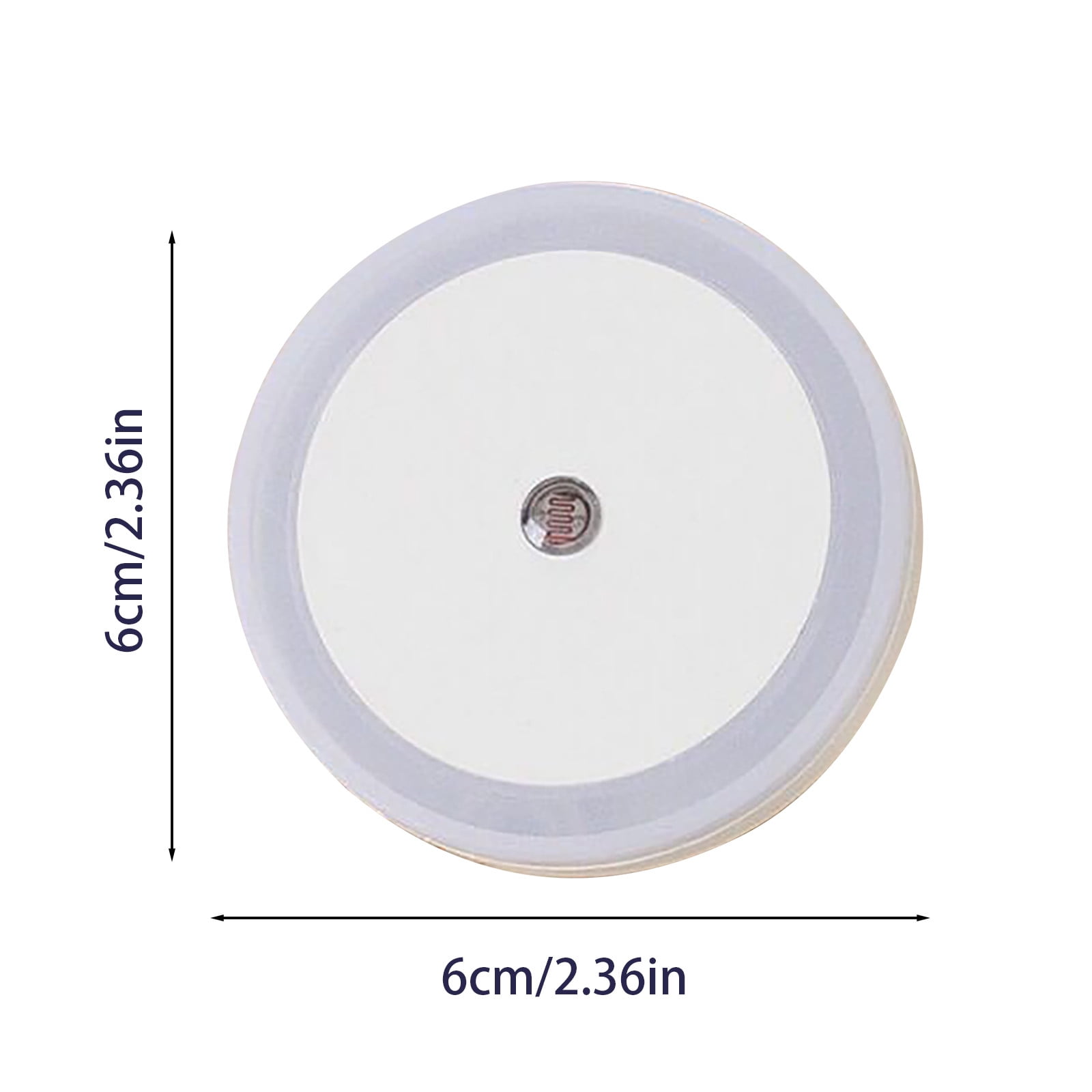 Jierger 2.36 inch Round Plug-in Intelligent Light Sensor Control LED ...